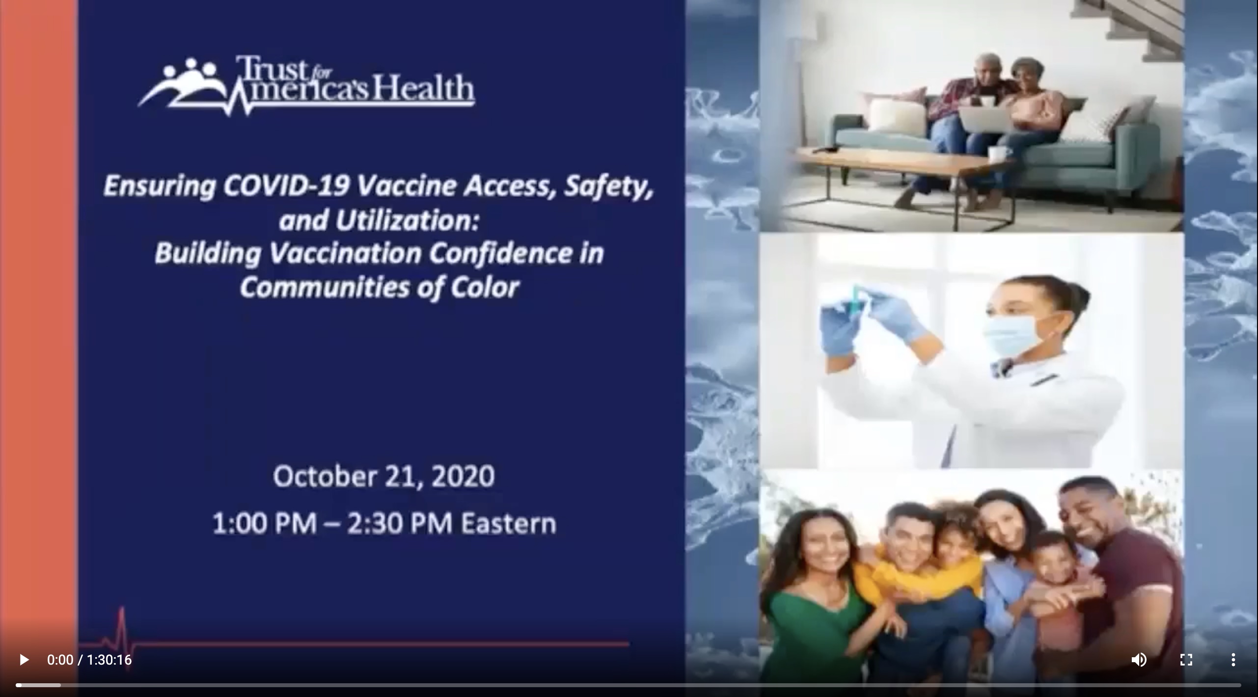 Ensuring COVID-19 Vaccine Access, Safety, and Utilization: Building ...